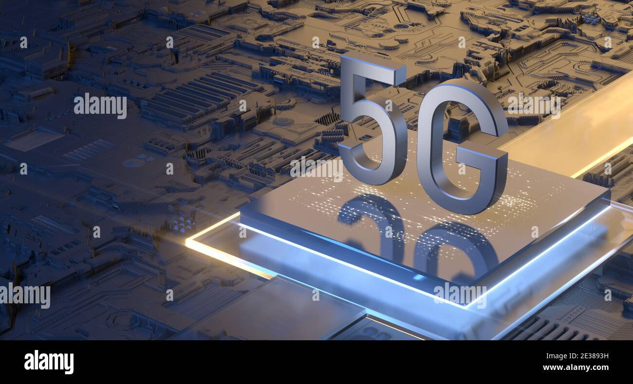 5G Wireless Mobile Communication Technology. Connecting mobile internet ...