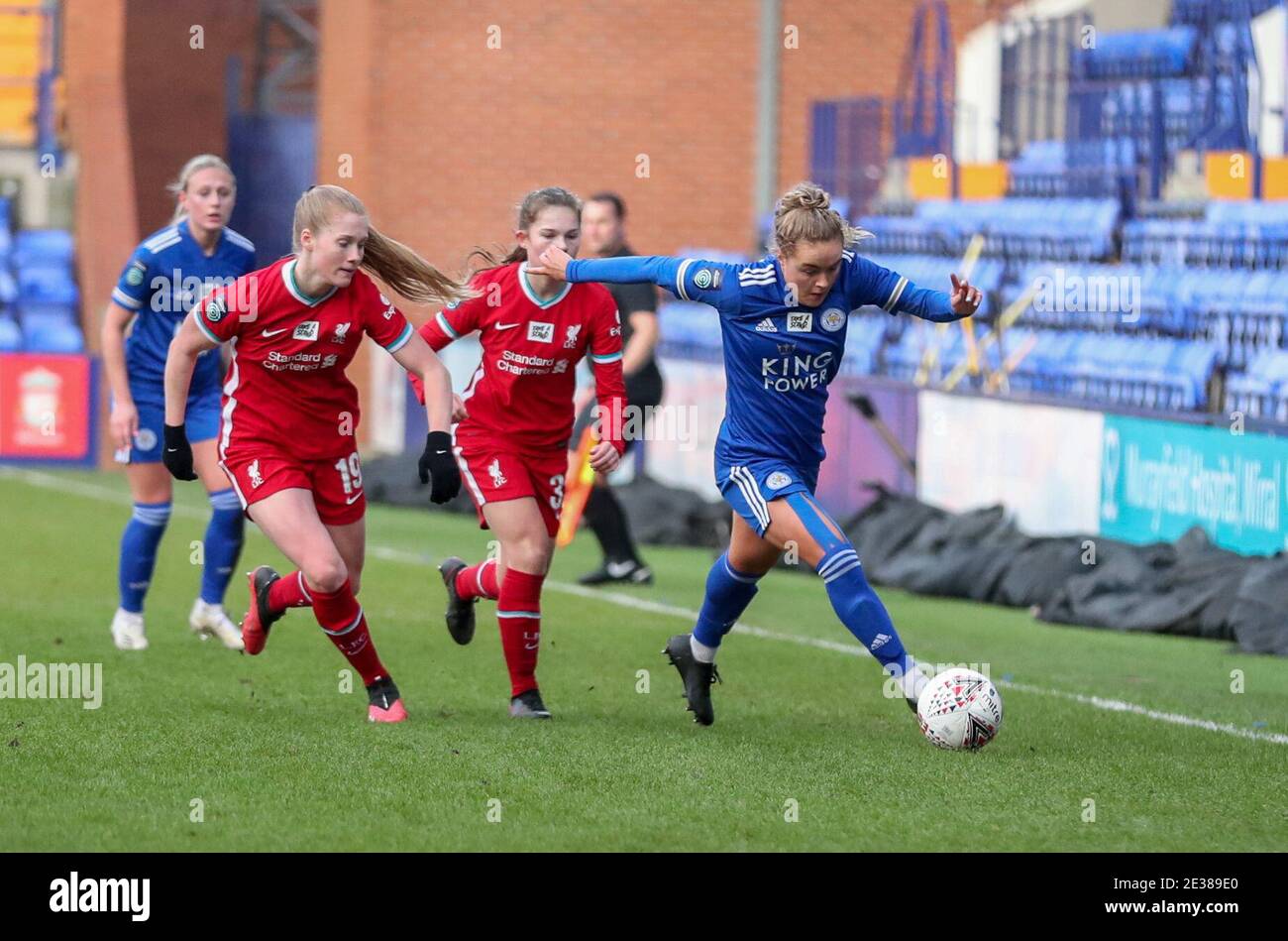 Liverpool, UK. 17th January, 2021. Charlie Devlin, Lucy Parry in action ...