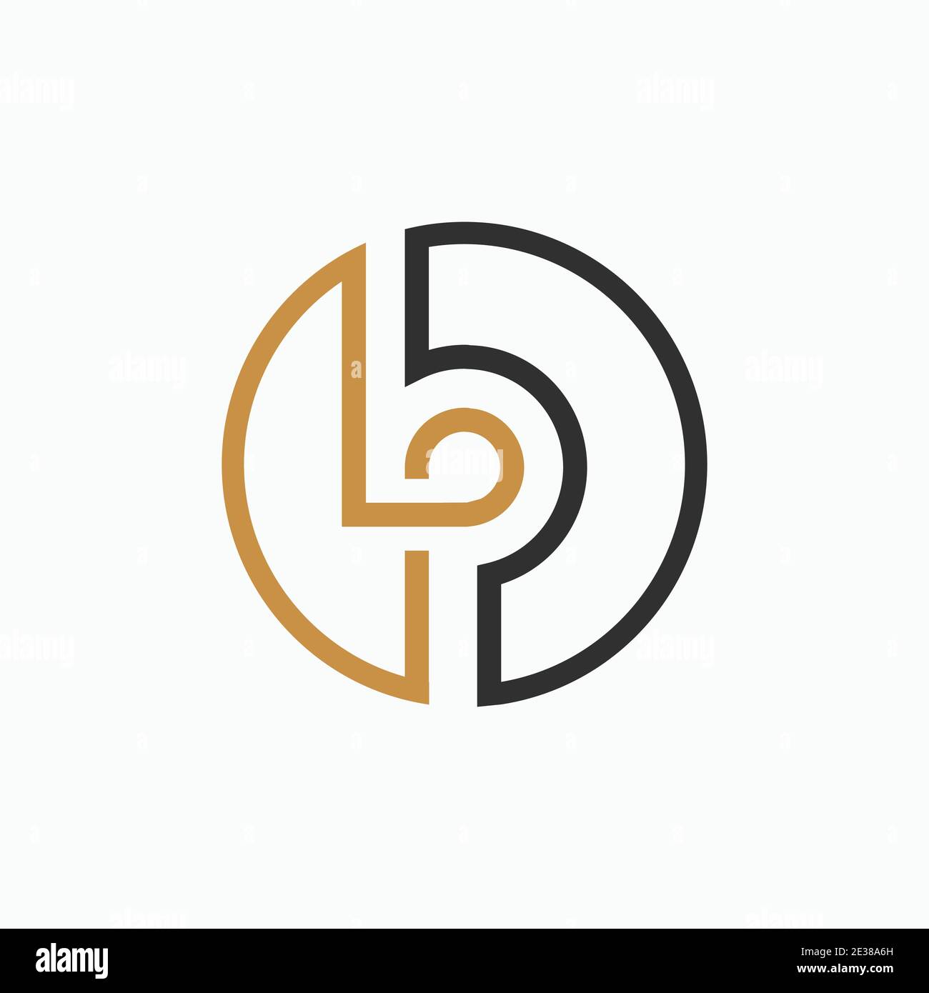 Initial lp letter logo with creative modern business typography vector ...