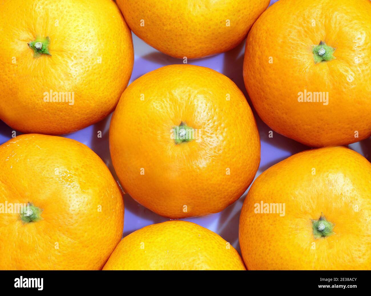 Photo macro background lots of orange tangerines on a light background ...