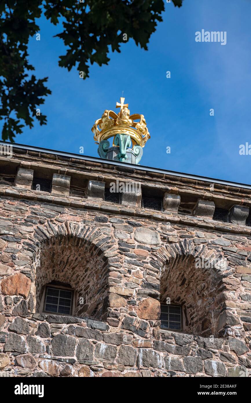 Stone Fortification building Skansen Krona exterior Wall, Golden Crown ...