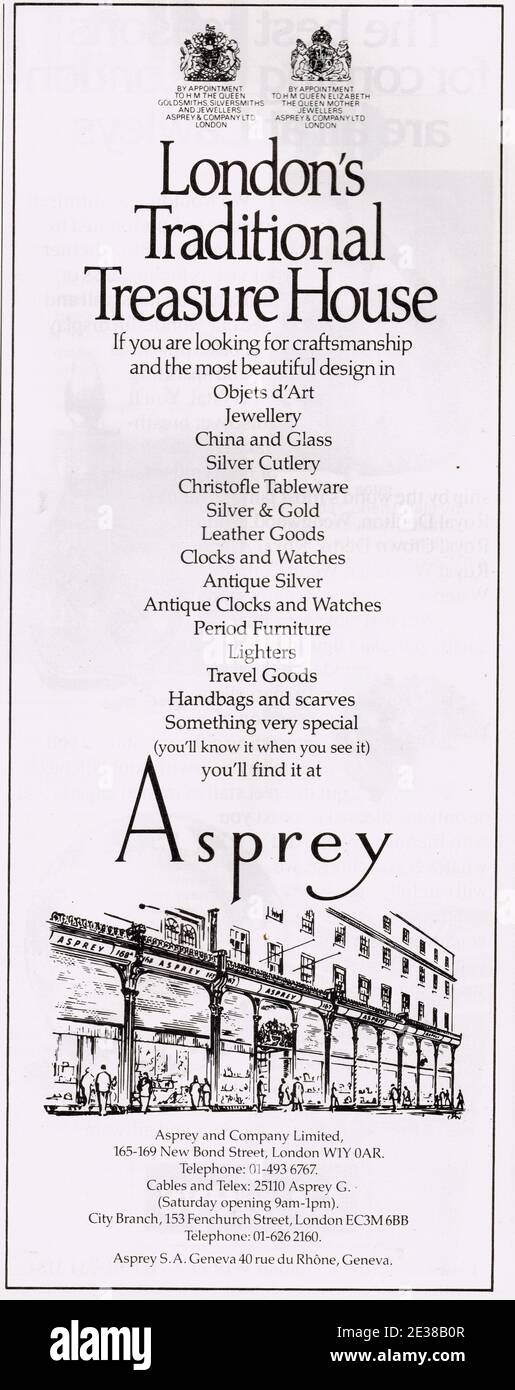 Advertisement, published in "In Britain" Magazine, 1978 Stock Photo - Alamy