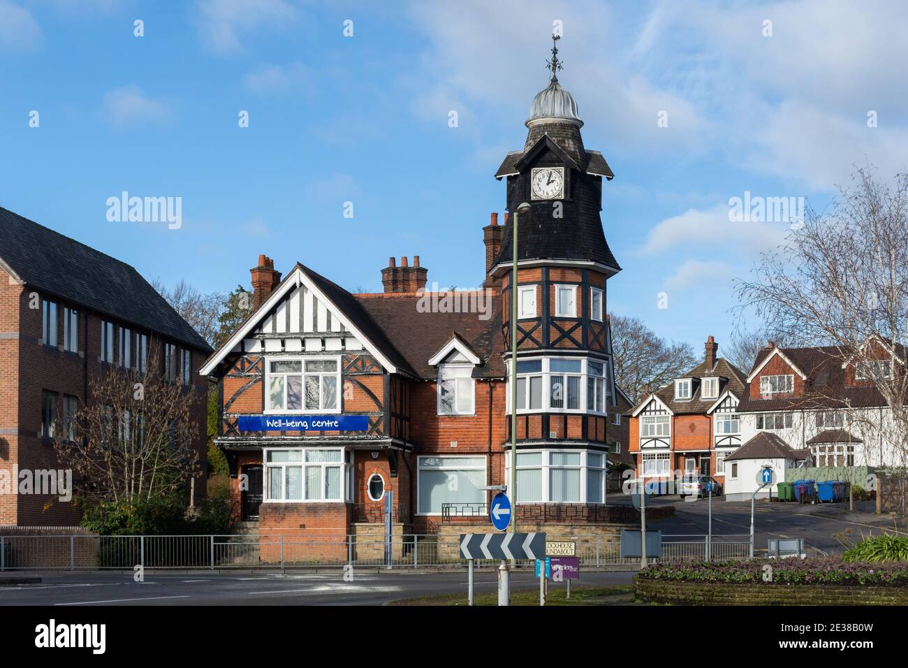 The Clock House (clockhouse) with metal cupola, built in 1895, in ...