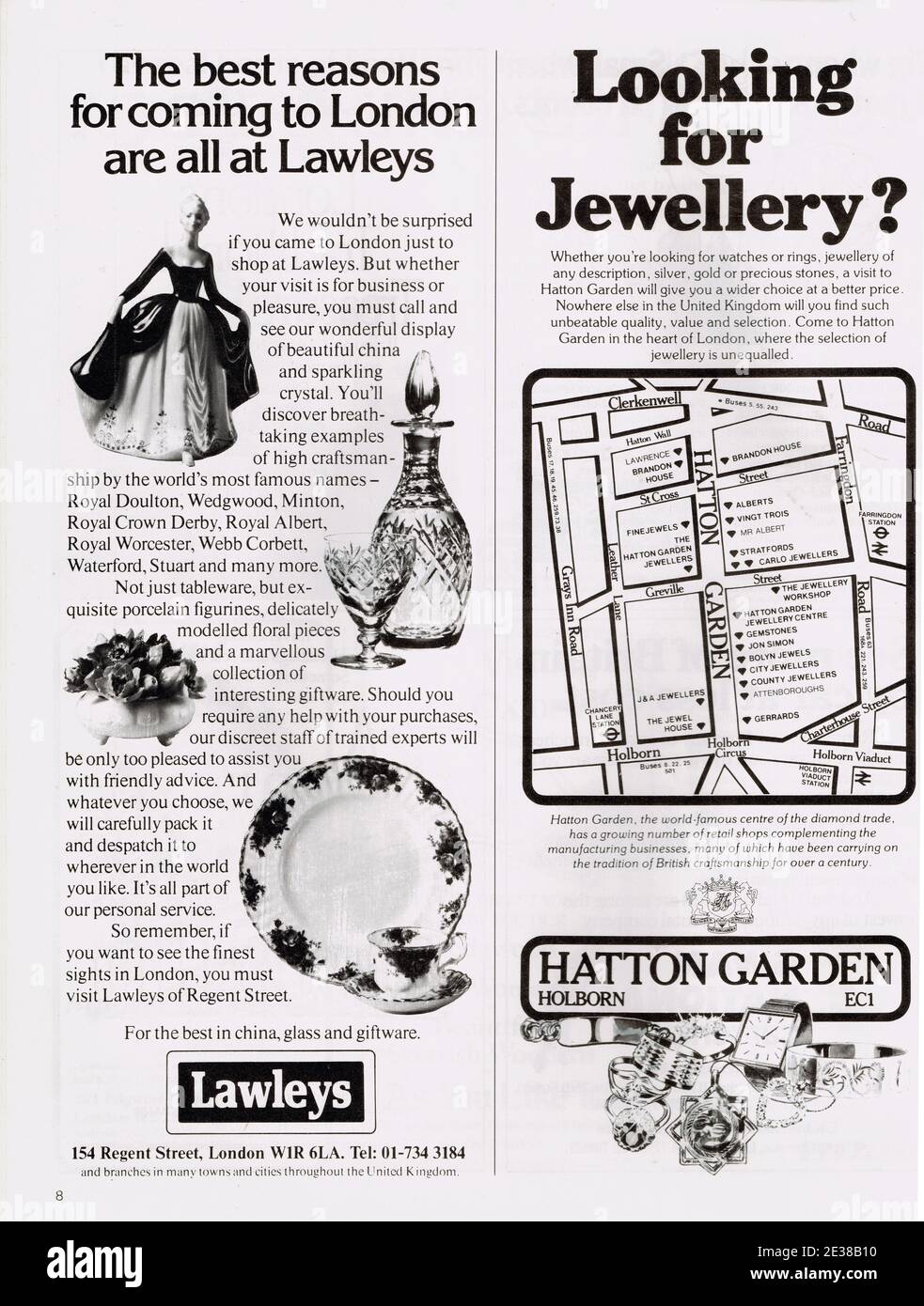Advertisement , published in "In Britain" Magazine, 1978 Stock Photo ...