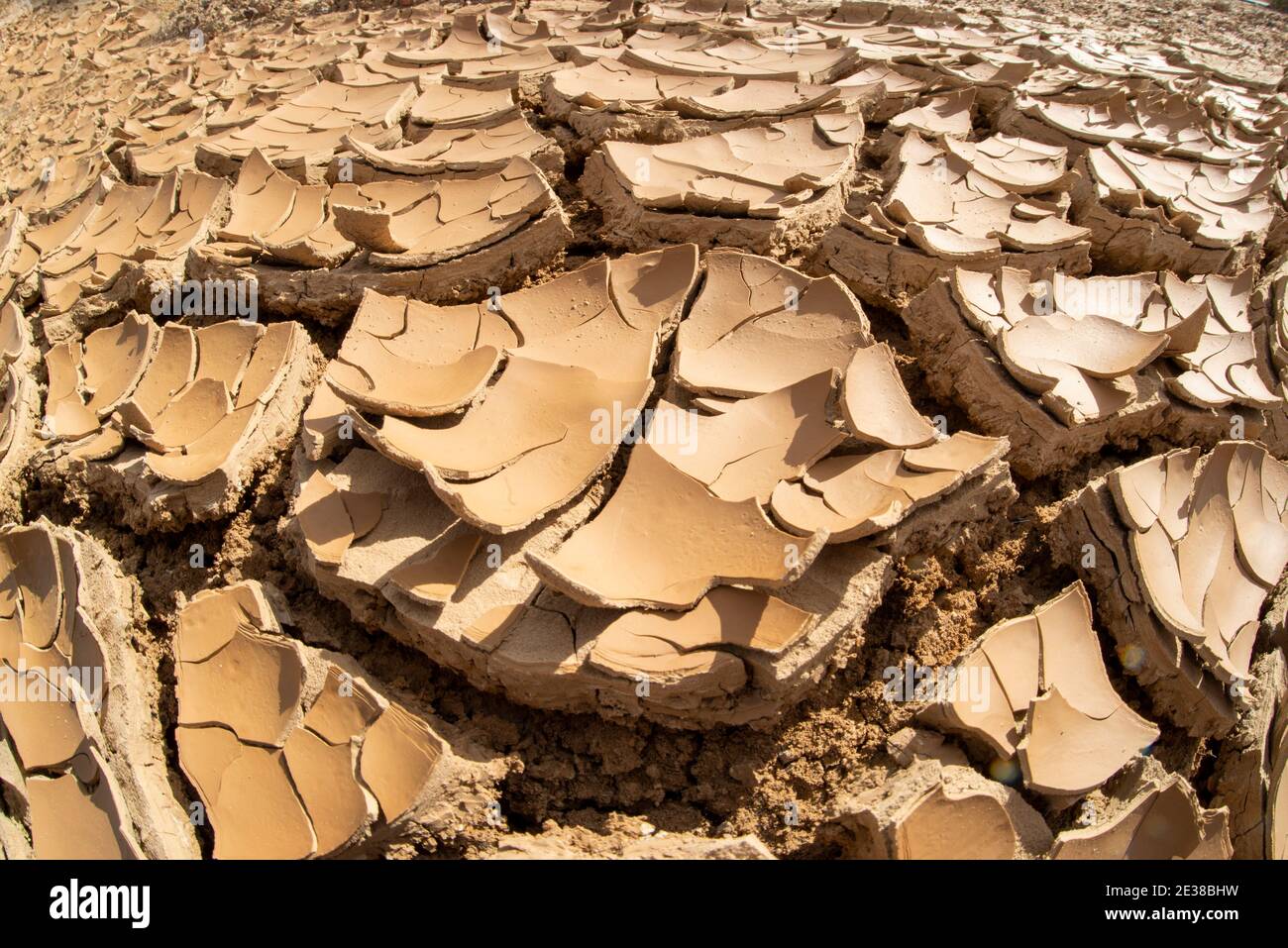 cracked earth in a dry river bed in outback South Australia Stock Photo ...