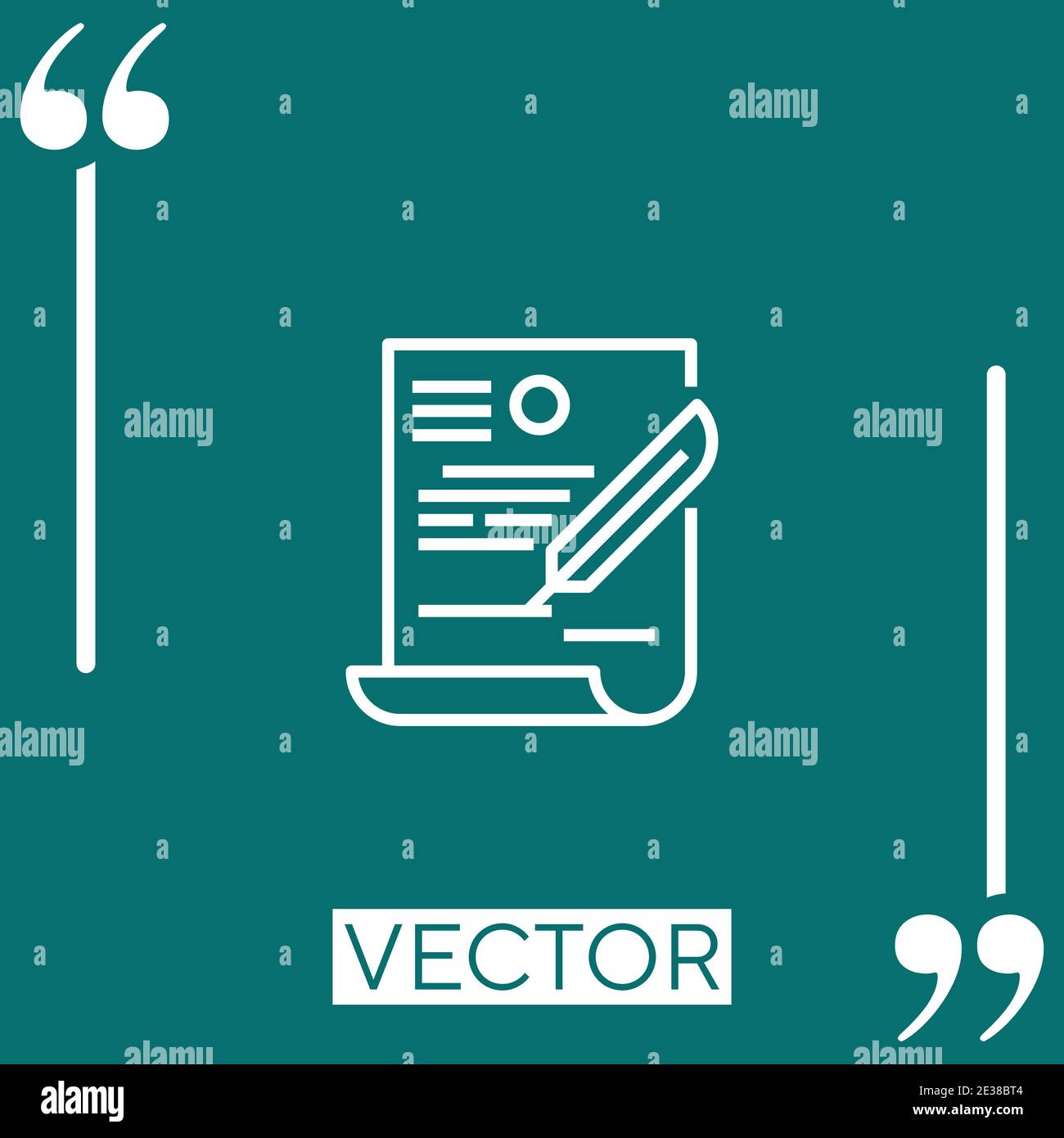 contract vector icon Stock Vector Image & Art - Alamy