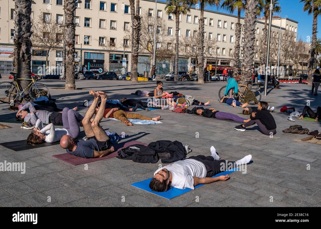Exercise plaza hi-res stock photography and images - Alamy