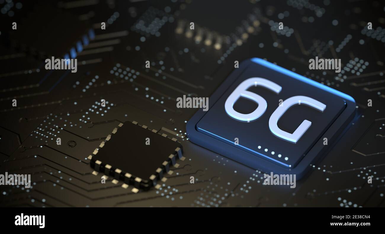 6G Wireless Mobile Communication Next Generation Technology Stock Photo ...