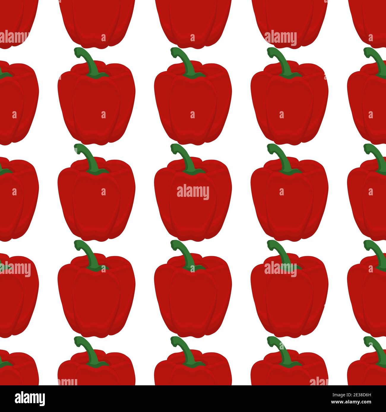 Illustration on theme of bright pattern bell pepper, vegetable capsicum ...