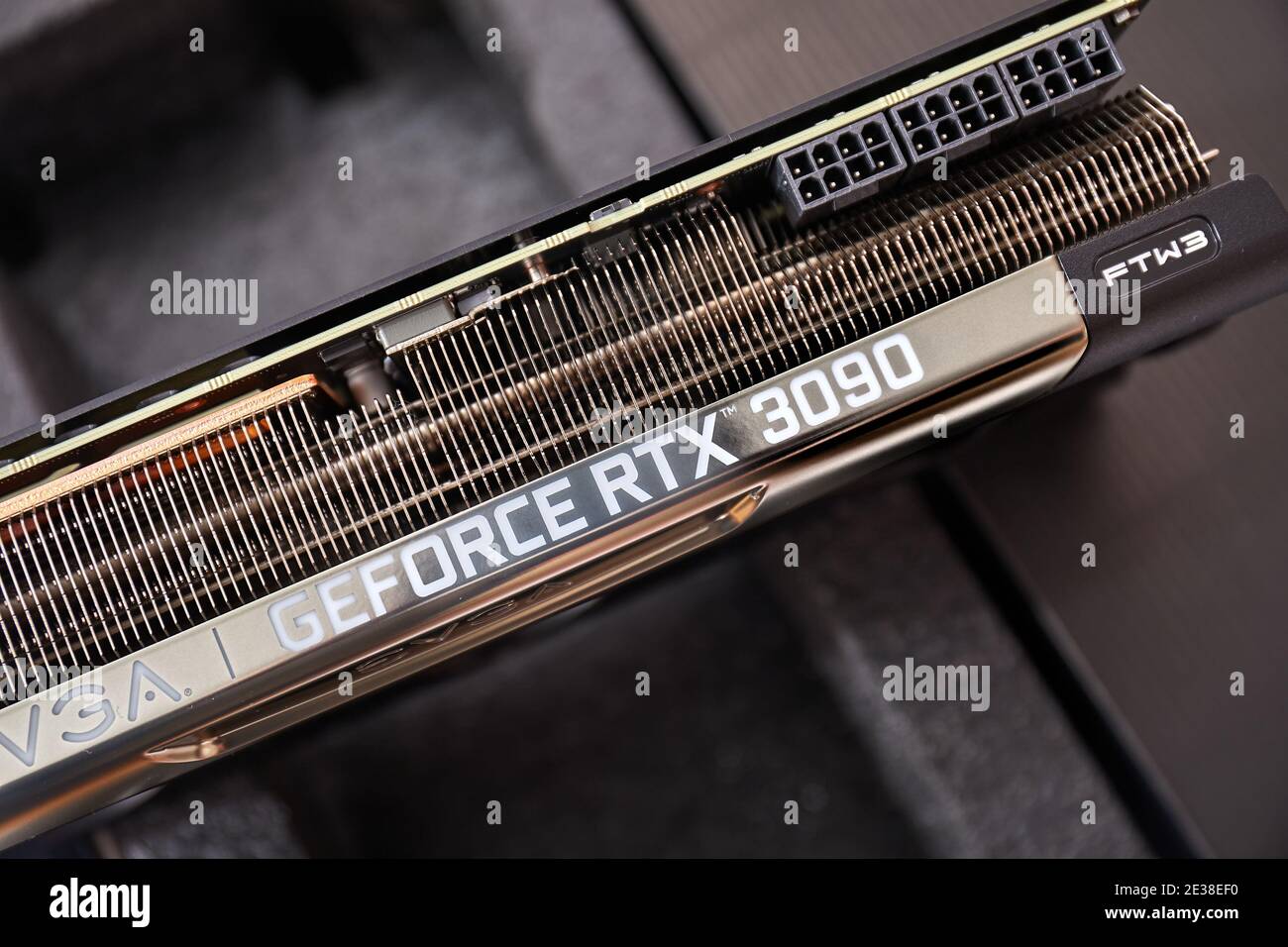 EVGA Geforce RTX 3090 Nvidia GPU display Stock Photo - Alamy