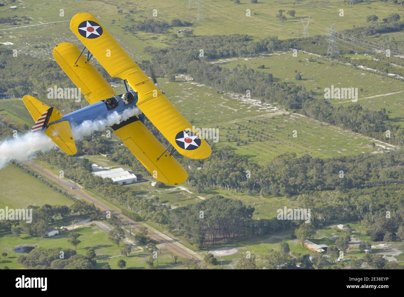 Us army boeing stearman biplane hi-res stock photography and images - Alamy