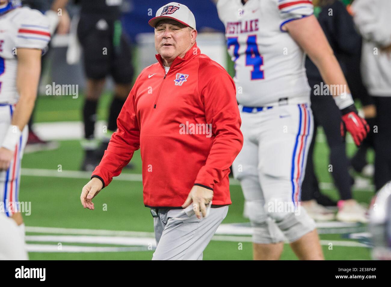 Arlington, Texas, USA. 16th Jan, 2021. Austin Westlake head coach Todd ...