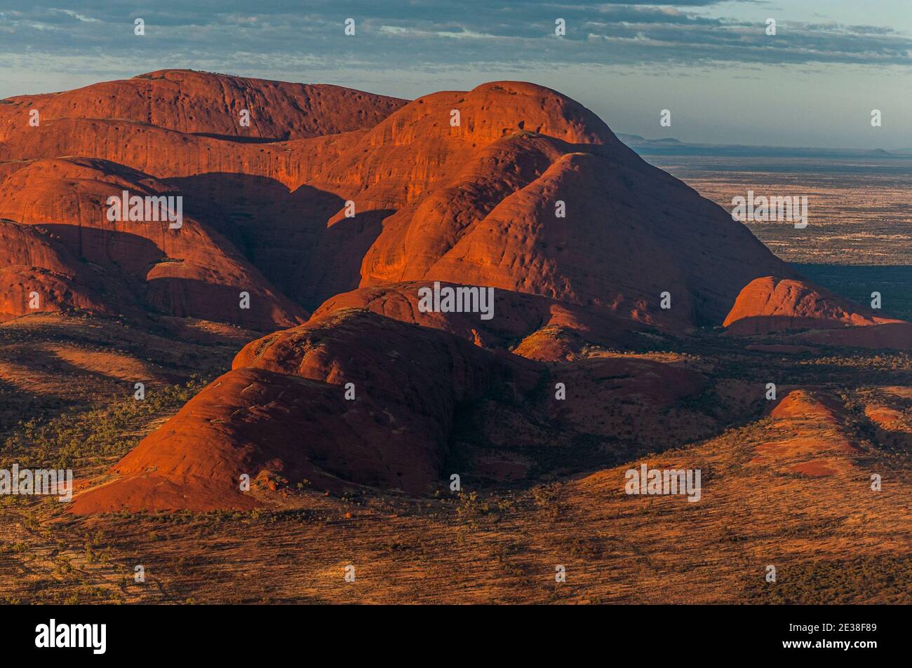The Kata Tjuta rock formation, or the Olgas, in Australia's Northern ...