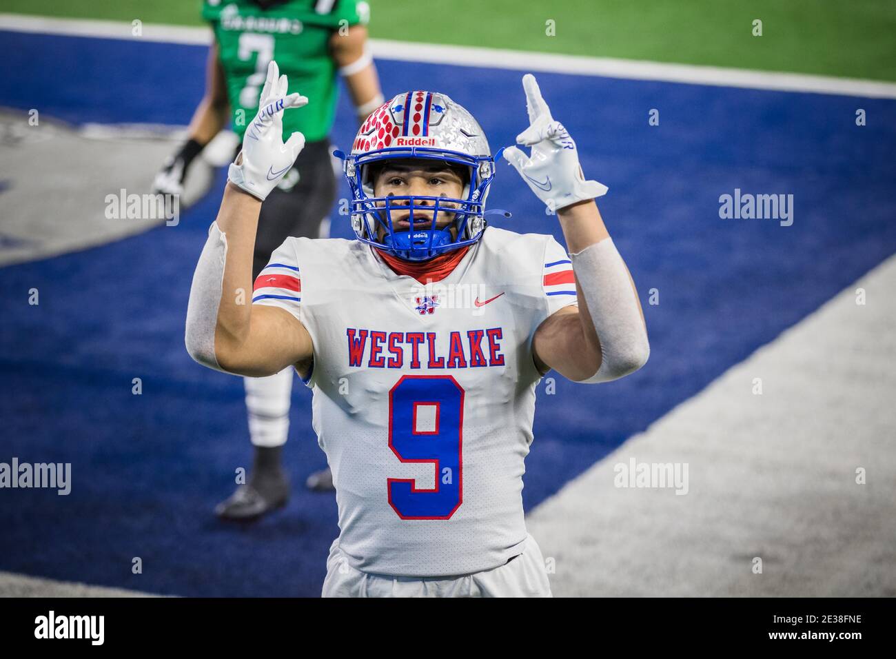 Arlington, Texas, USA. 16th Jan, 2021. Austin Westlake wide receiver ...
