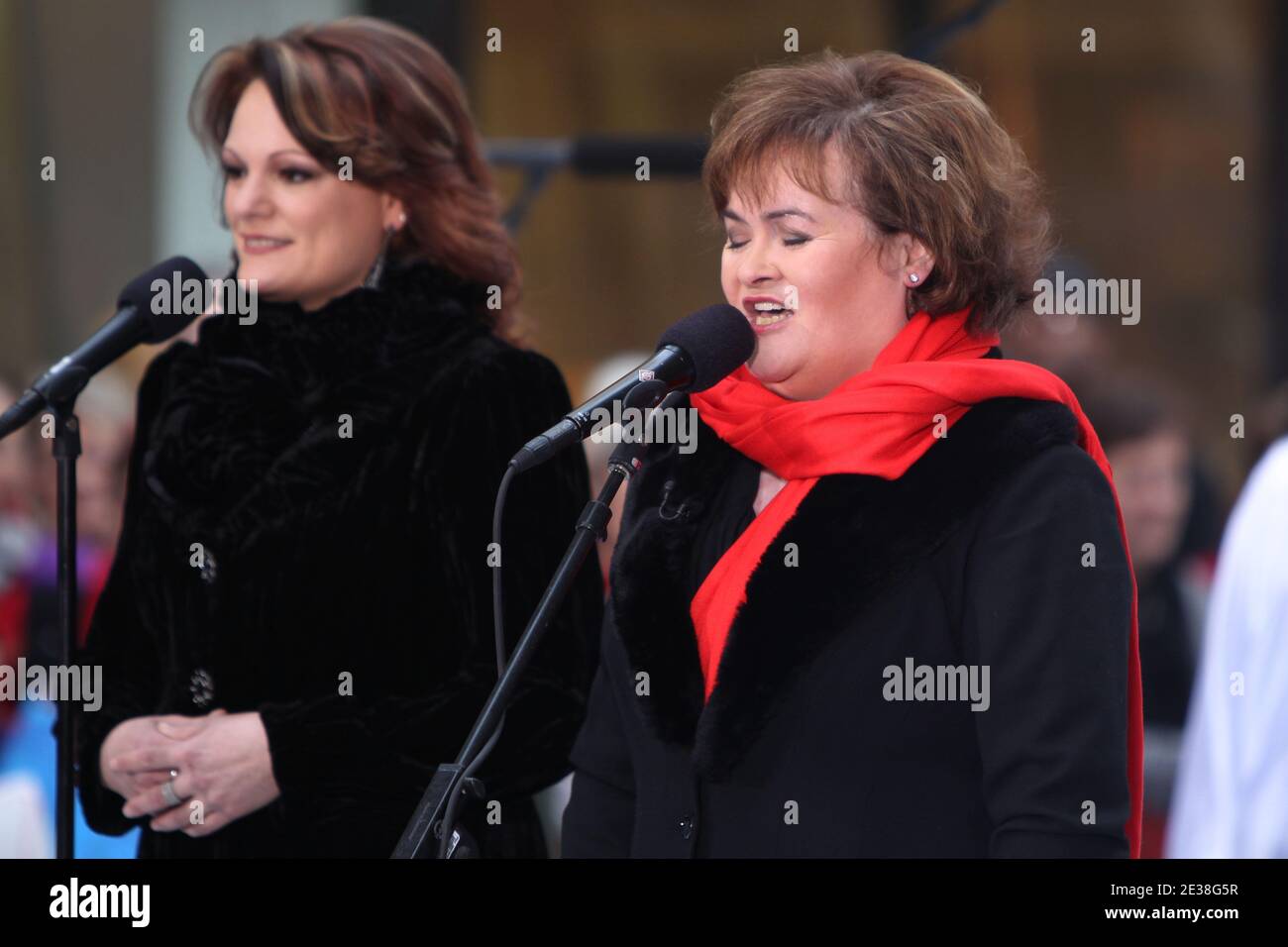 Singer Susan Boyle performs on NBC's 'Today' at the Rockefeller Center ...