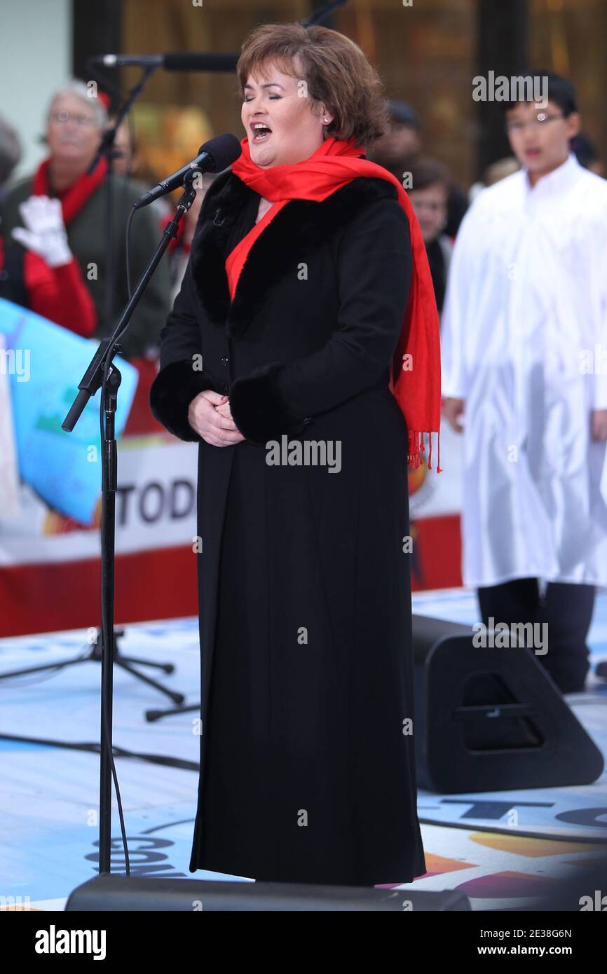 Singer Susan Boyle performs on NBC's 'Today' at the Rockefeller Center ...