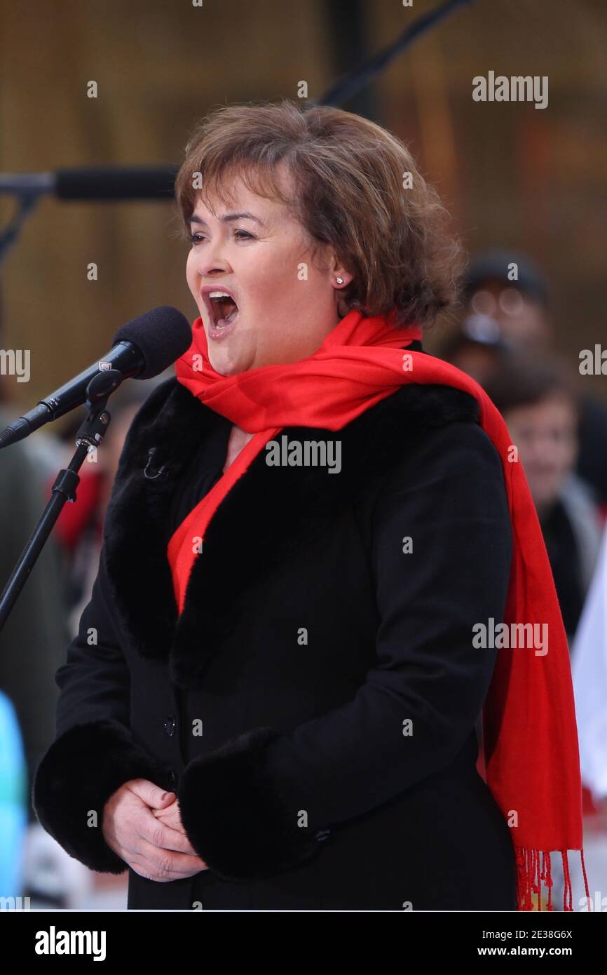 Singer Susan Boyle performs on NBC's 'Today' at the Rockefeller Center ...