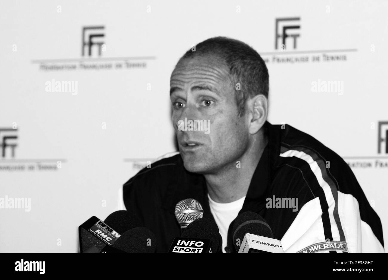 Tennis davis cup press Black and White Stock Photos & Images - Alamy