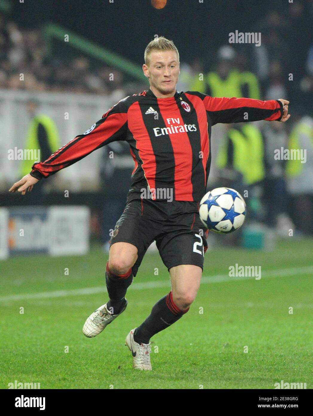 Milan AC's Ignazio Abate during the UEFA Champions League soccer match ...