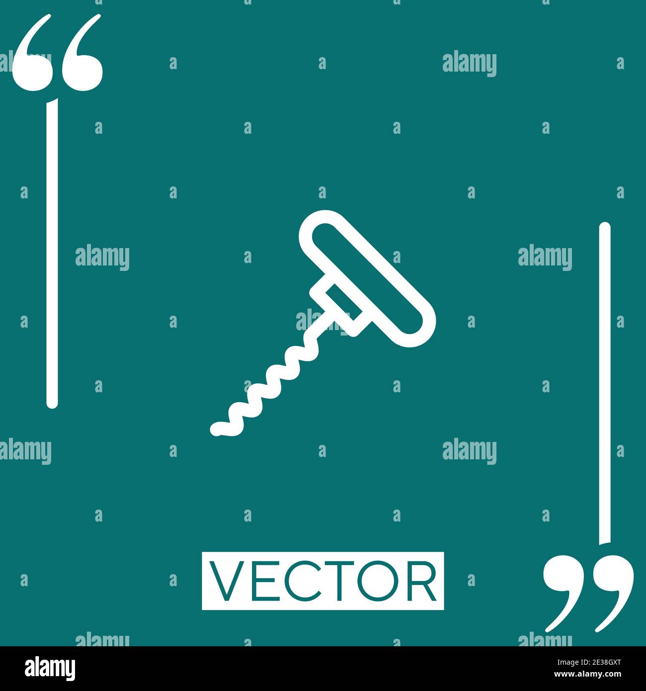 auger vector icon Linear icon. Editable stroked line Stock Vector Image ...