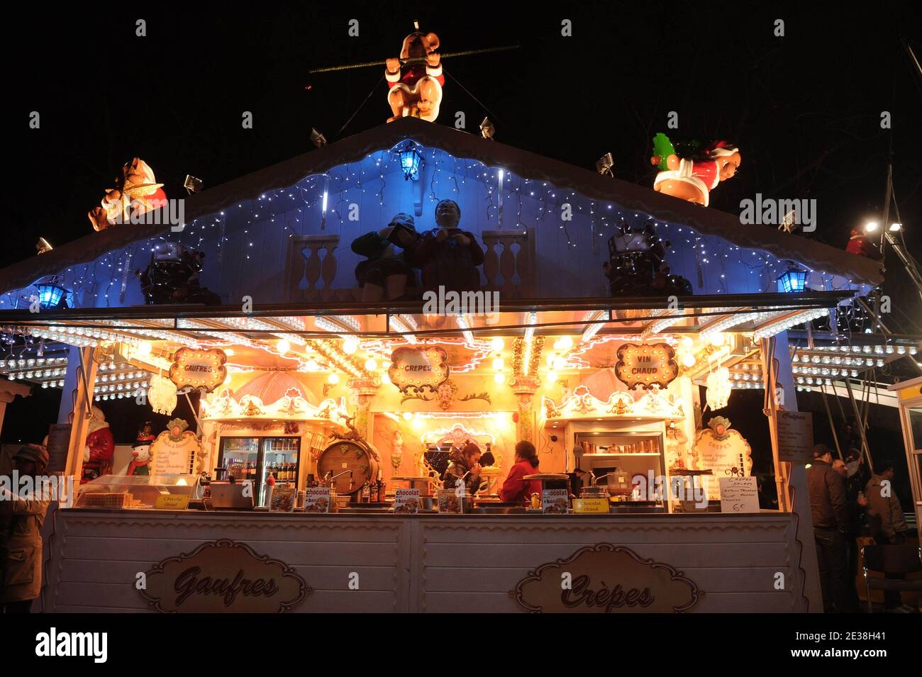 Liane Foly and Jean-Pierre Foucault unveil the Xmas Village on the ...