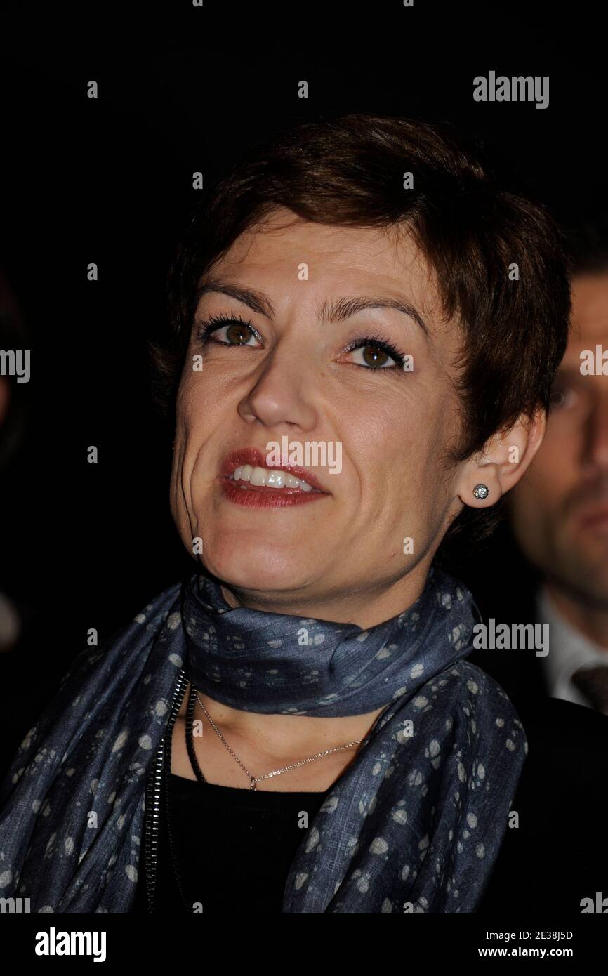 Minister of Sports Chantal Jouanno during the Boxing World Series match ...