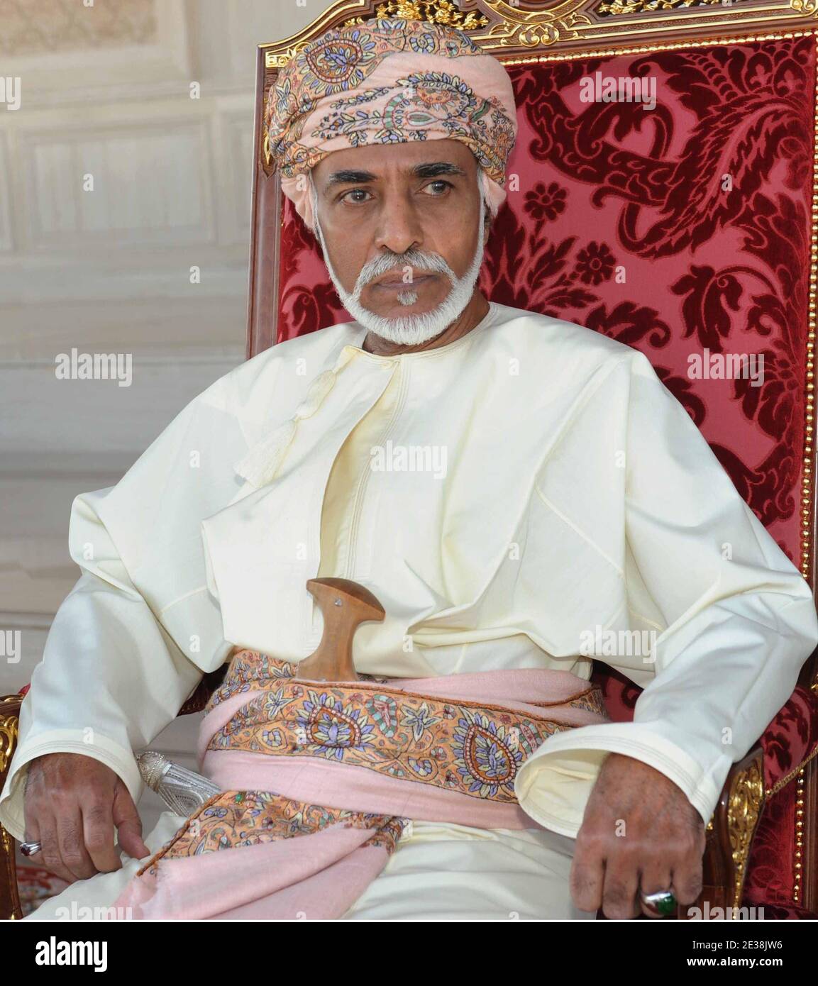 Sultan of Oman, His Majesty Sultan Qaboos bin Said at the Grandstand ...