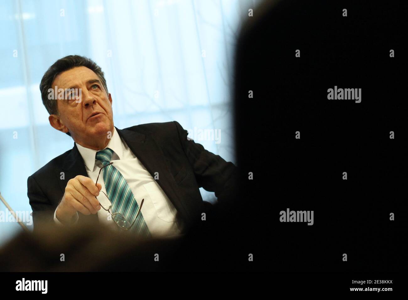 Exclusive- French deputy Yves Cochet participates to a conference to ...