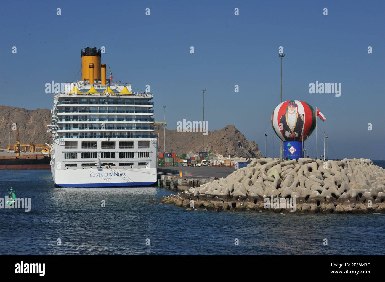 View of the Port of Muscat, Sultanate of Oman, on December 1, 2010 ...