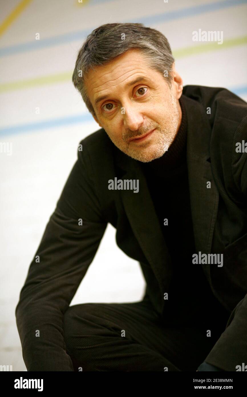 French actor and writer Antoine de Caunes, in Lille, northern France ...