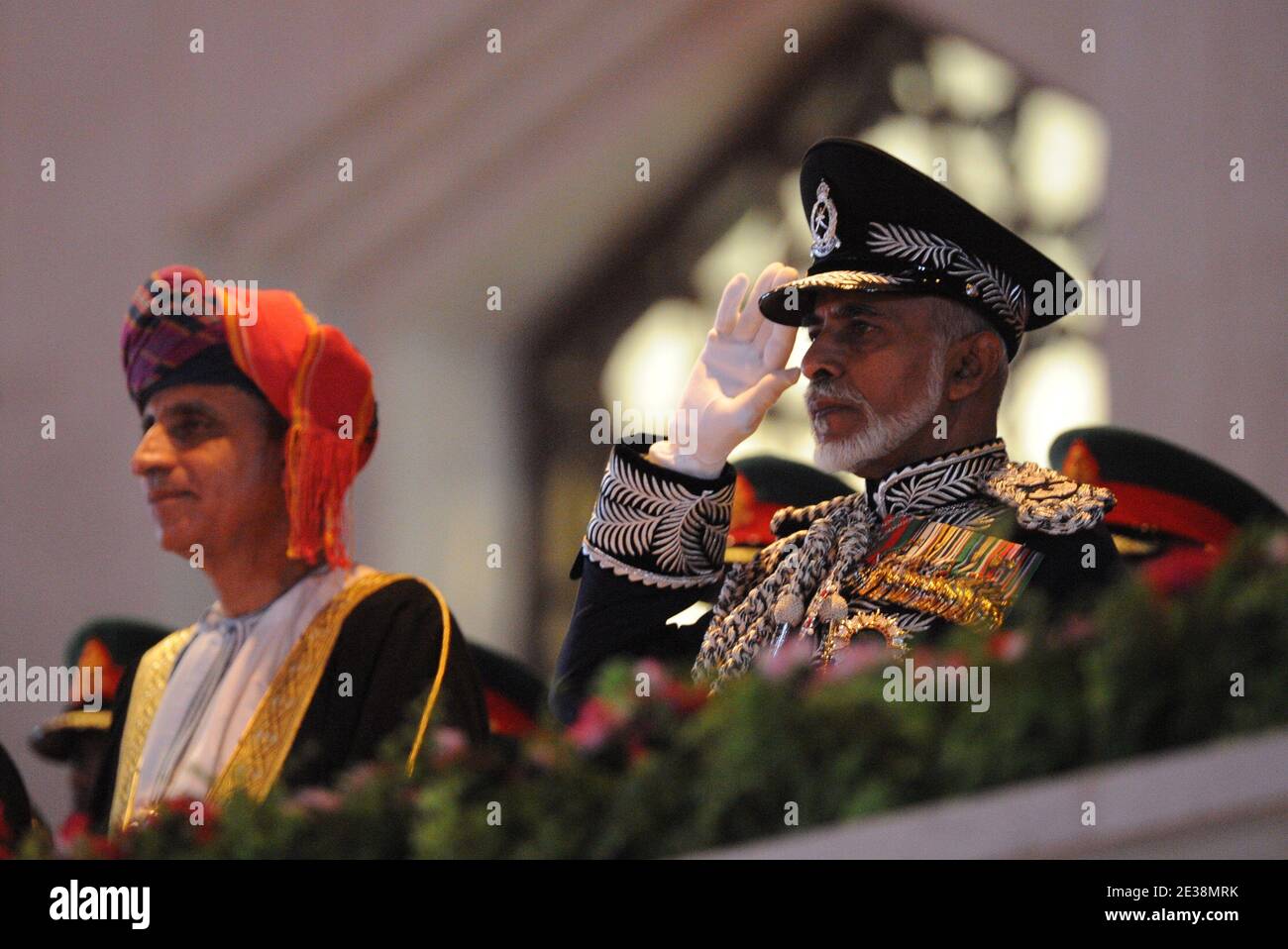 The Sultan of Oman, His Majesty Sultan Qaboos bin Said during the ...