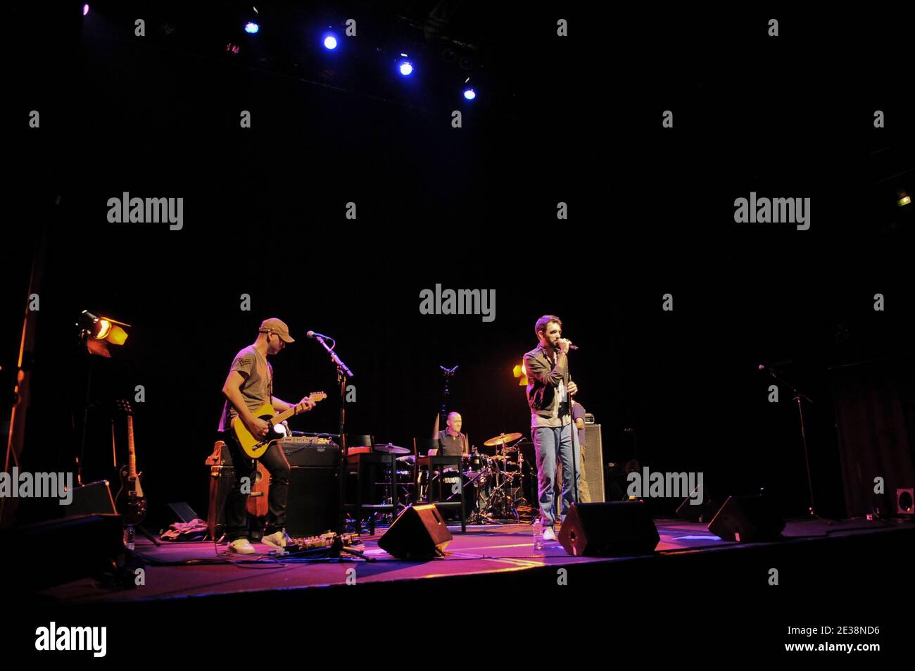 Francois Raoult perfoms during his first concert at 'Cafe De La Danse ...
