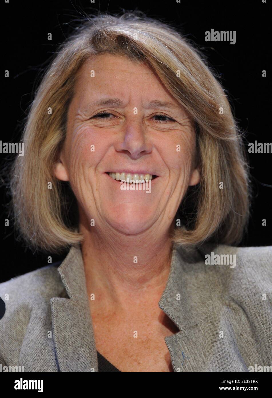 French journalist Arlette Chabot participates in a convention of ...