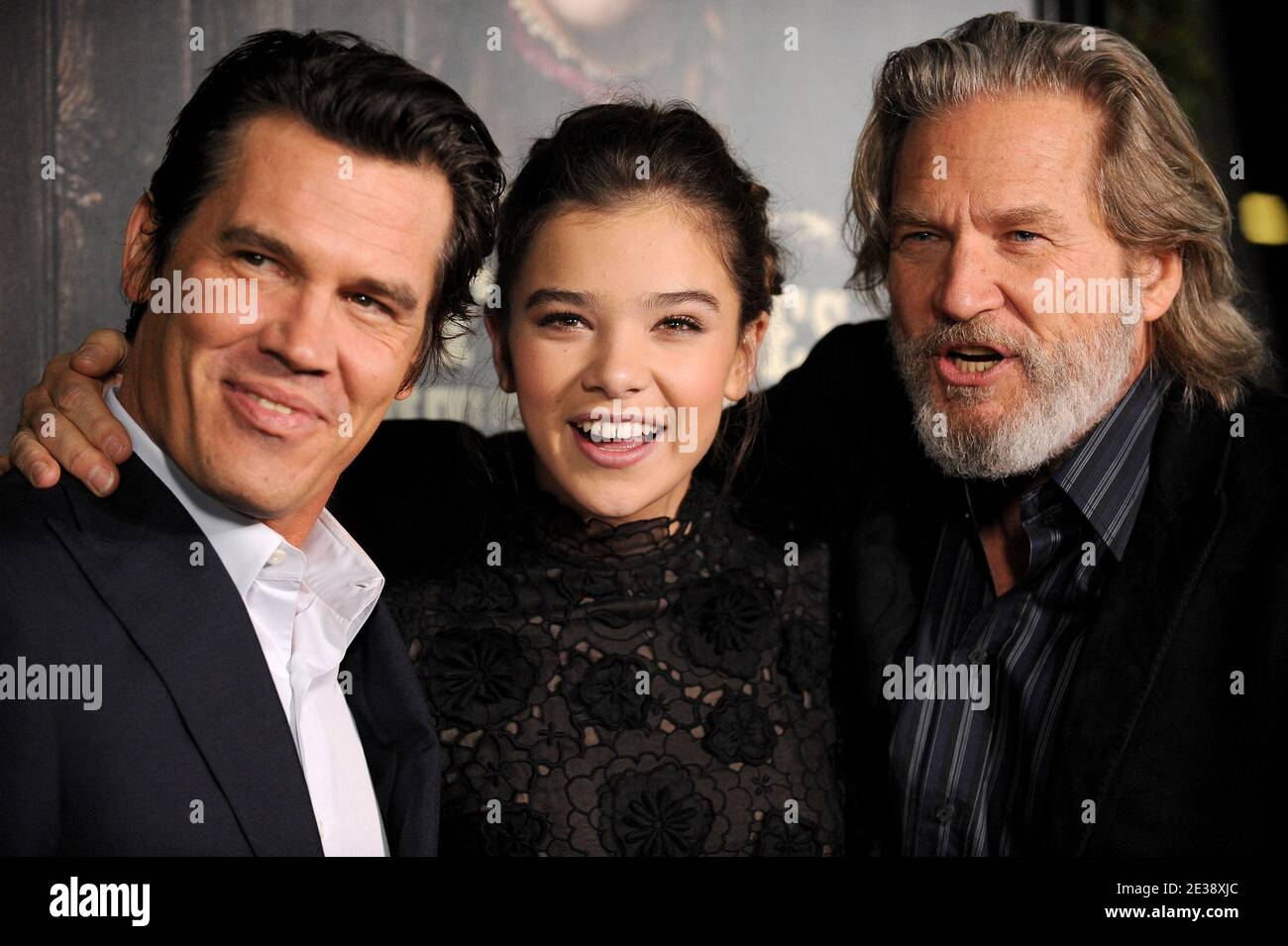 Cast members Josh Brolin, Hailee Steinifeld and Jeff Bridges attend the ...