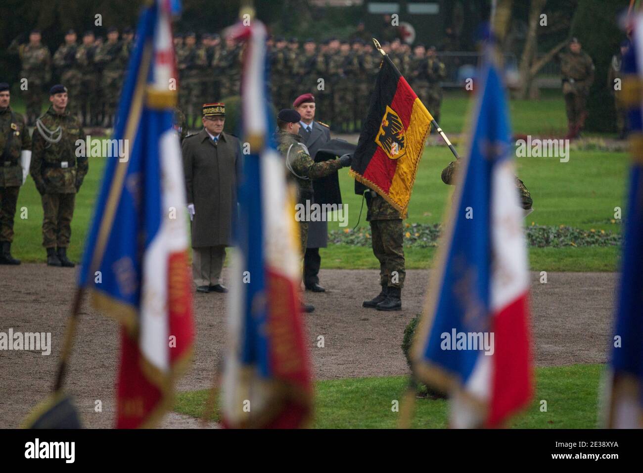 Atmosphere during a ceremony to mark the installation of the German ...