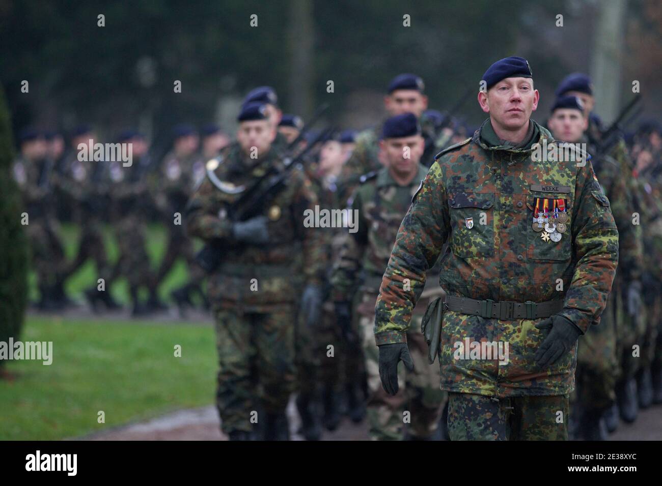 Atmosphere during a ceremony to mark the installation of the German ...