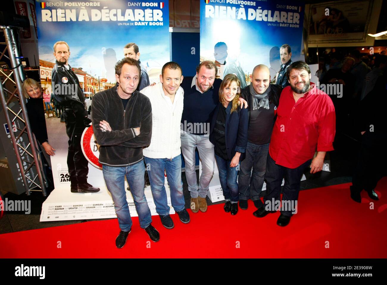 (L-R) Belgian actor Benoit Poelvoorde, French actor and director Dany ...
