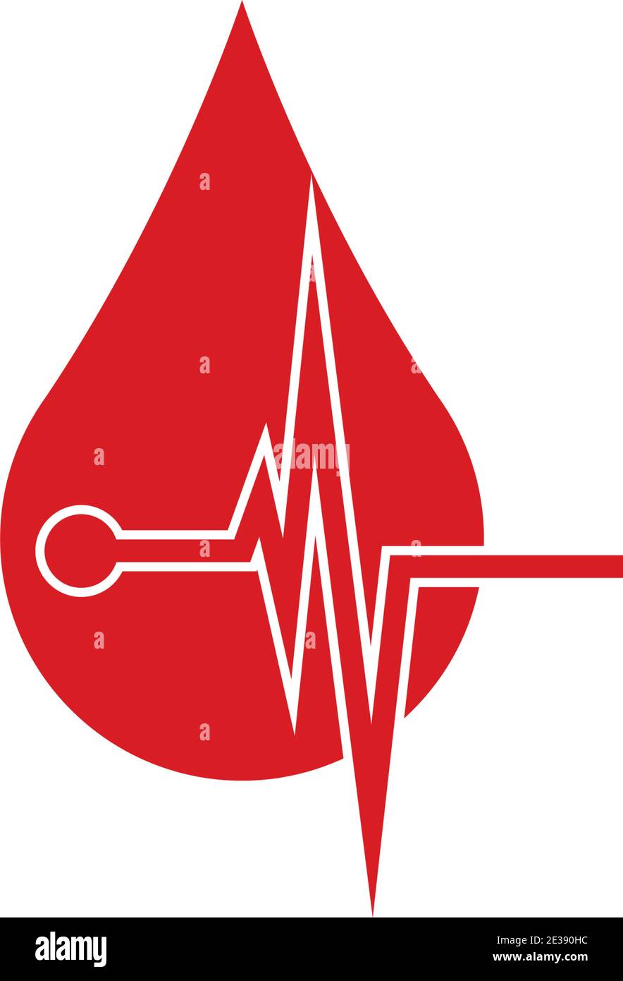 Blood logo icon design vector illustration template Stock Vector Image ...