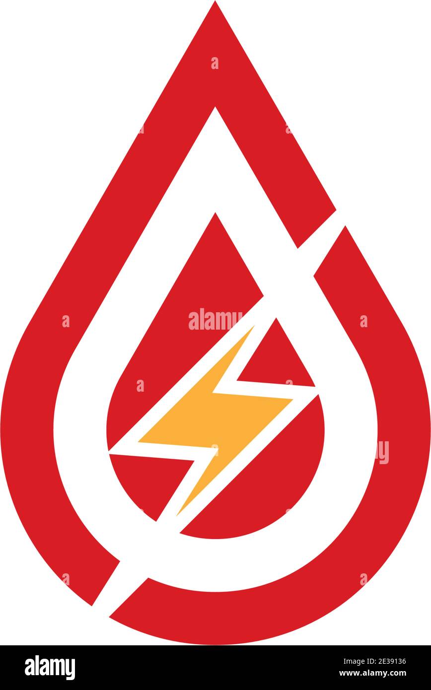 Blood logo icon design vector illustration template Stock Vector Image ...