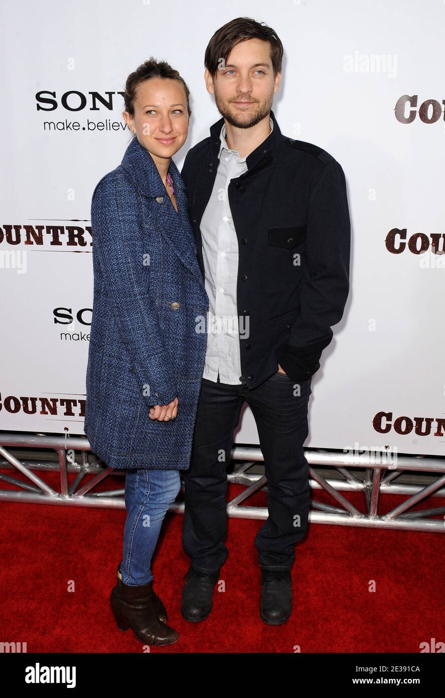 Tobey Maguire and Jennifer Meyer-Maguire attend the screening of Screen ...