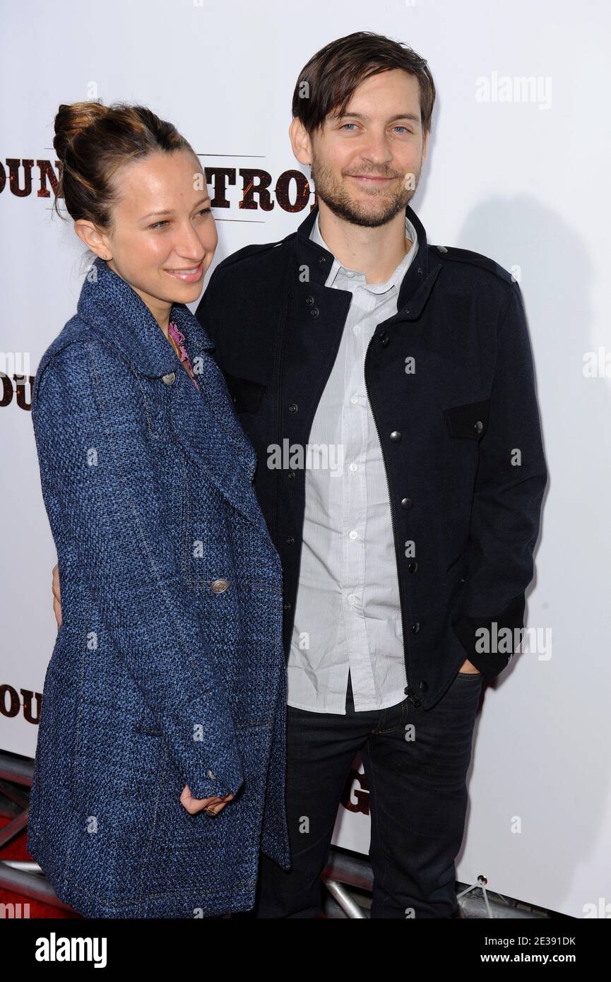 Tobey Maguire and Jennifer Meyer-Maguire attend the screening of Screen ...