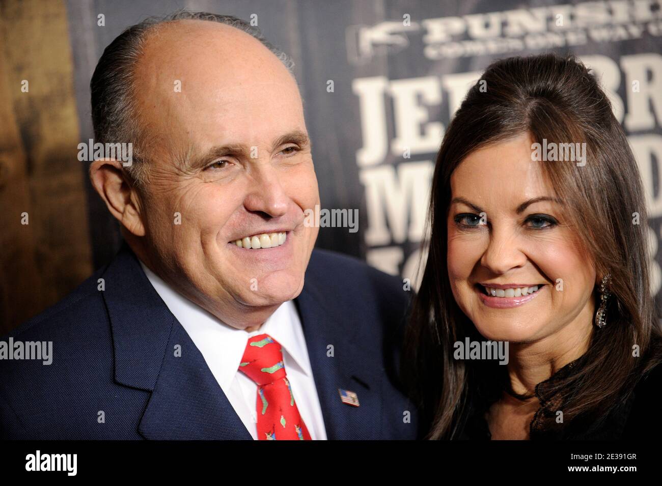Rudy Giuliani (right) and Judith Giuliani attend the premiere of 'True ...