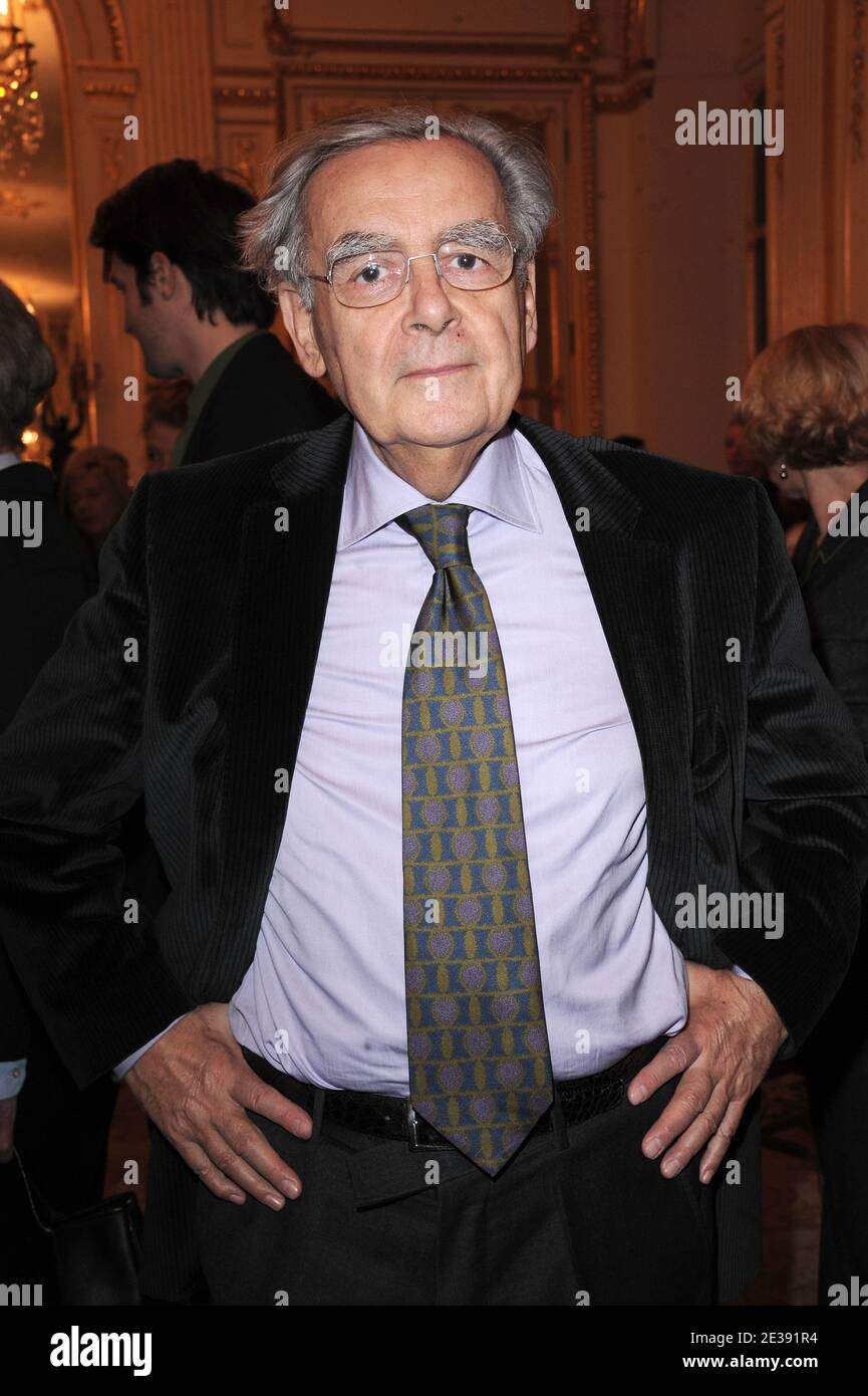 Bernard Pivot attends a ceremony at the culture minister in Paris ...