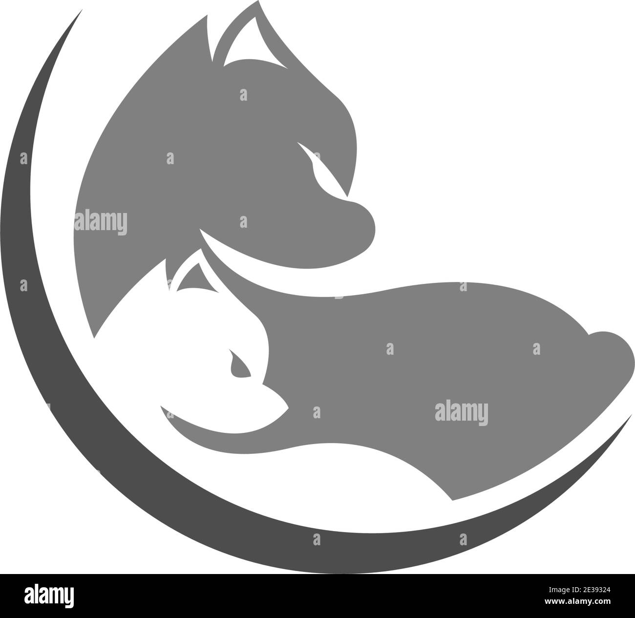 Cat icon logo design illustration vector template Stock Vector Image ...