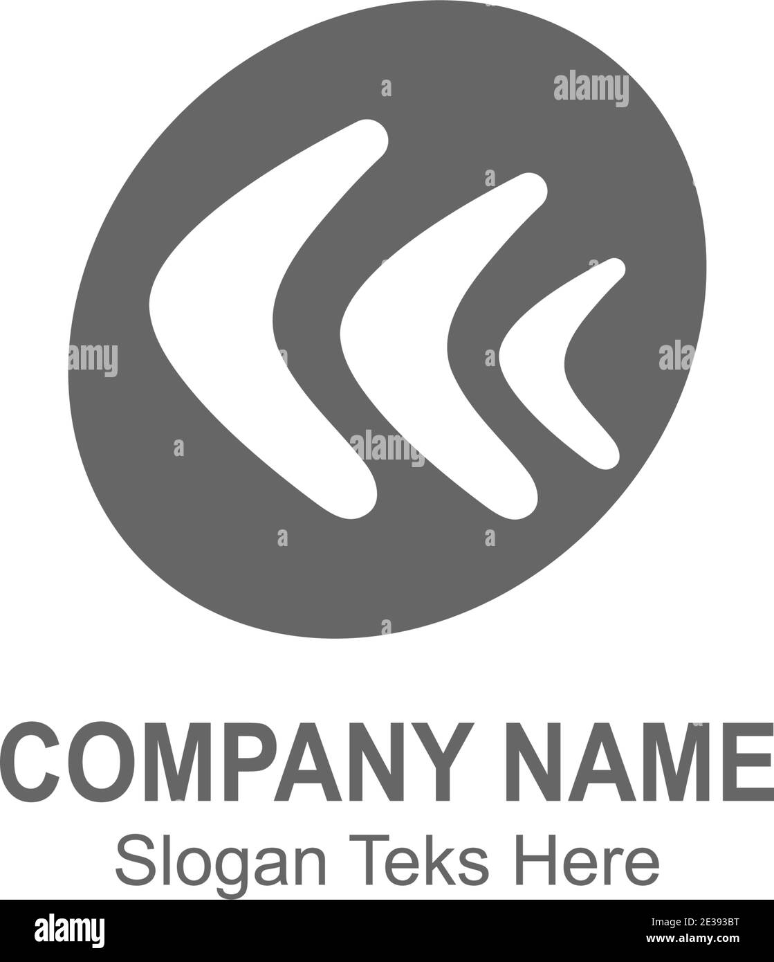 Boomerang logo icon illustration vector flat design Stock Vector Image ...
