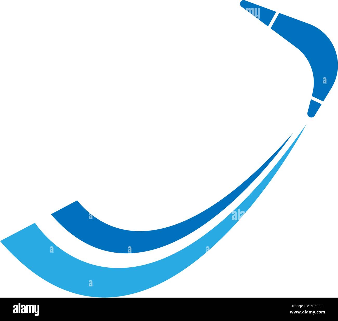 Boomerang logo icon illustration vector flat design Stock Vector Image ...