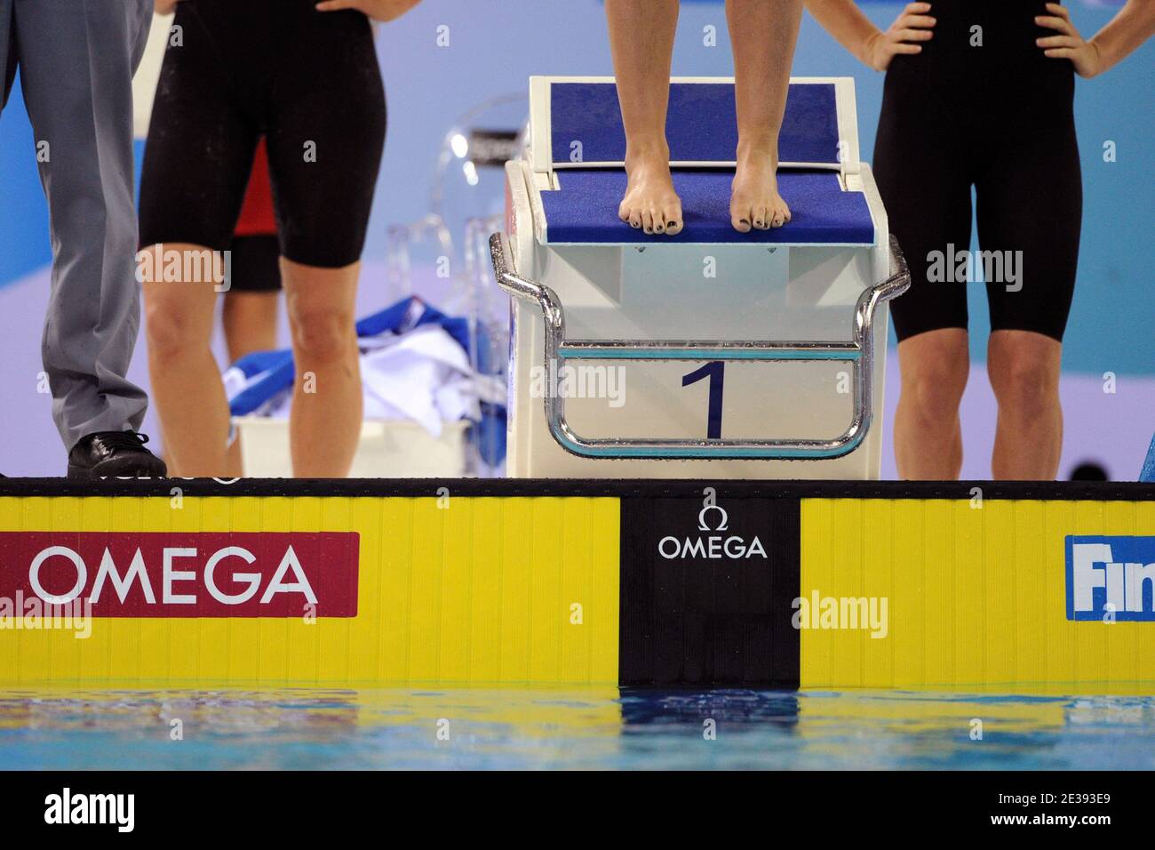 Italian women relay team seen during the World Swimming Championships ...