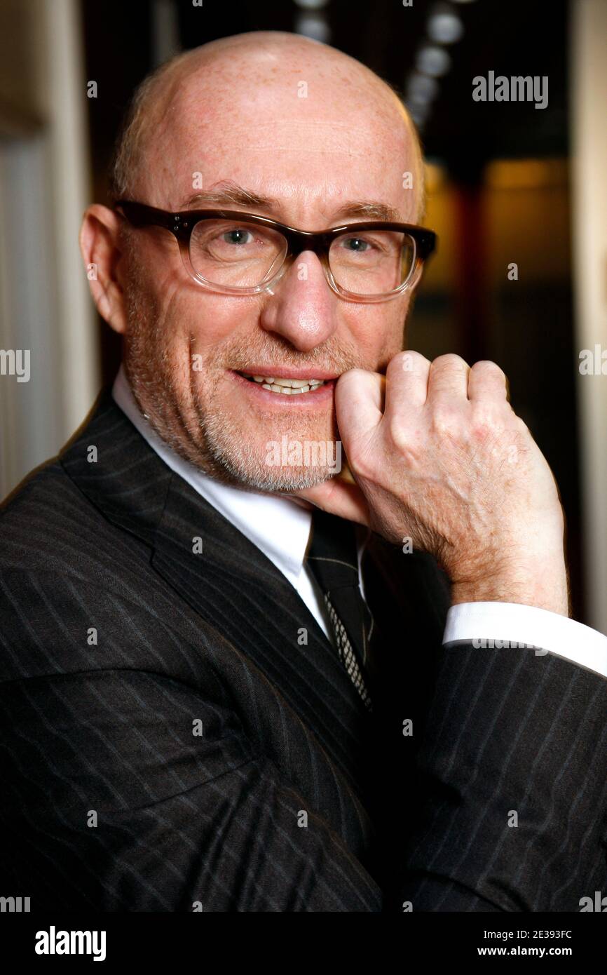 French Lawyer, president of the LICRA, Alain Jakubowicz pose during a ...