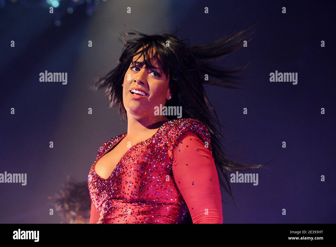 French singer Amel Bent performs live at the Zenith in Paris, France on ...
