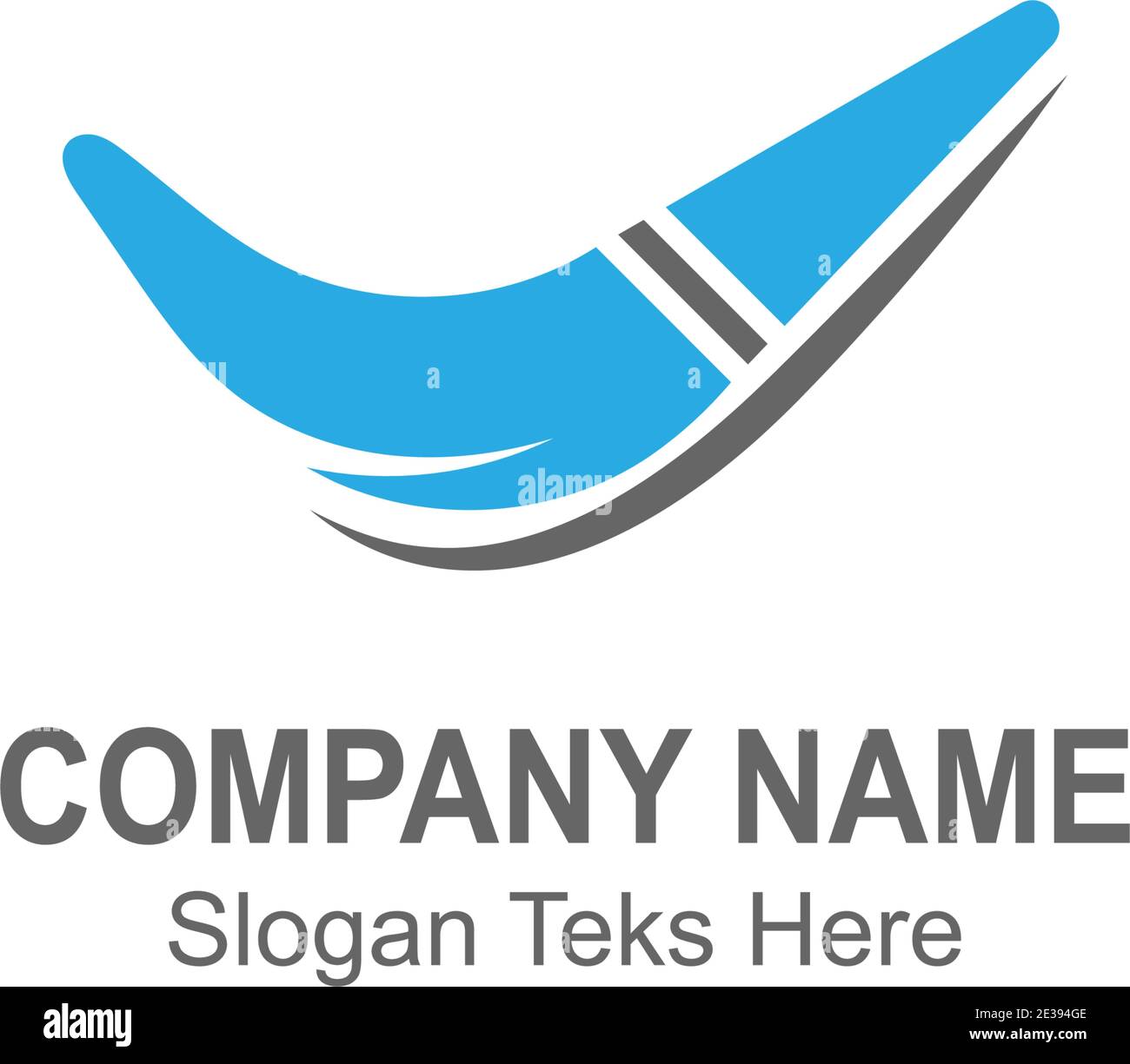Boomerang logo icon illustration vector flat design Stock Vector Image ...